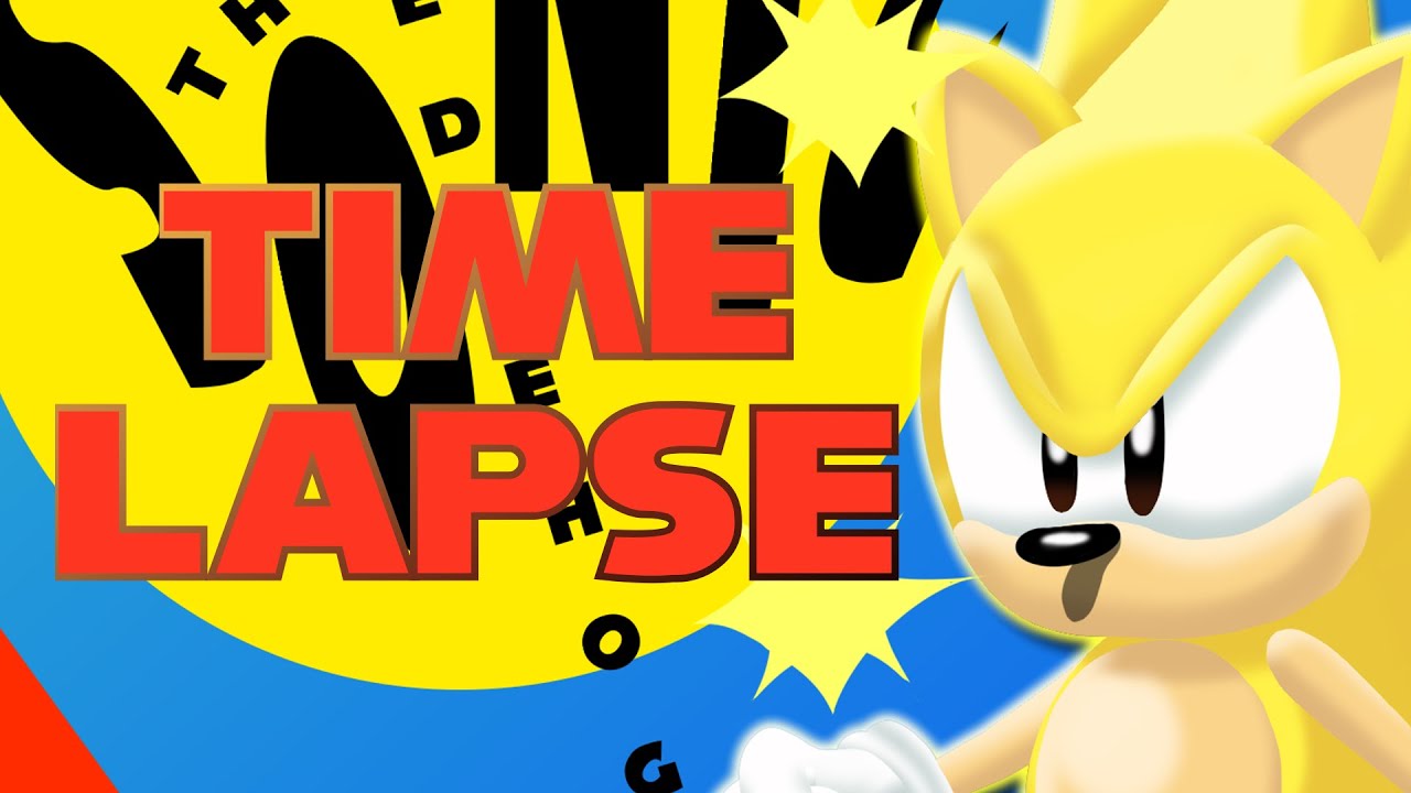 Super Sonic Timelapse (Krita)