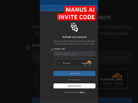 Do this: Manus AI Invitation Code to get Access to Manus AI! #manus #manusai #aiagents