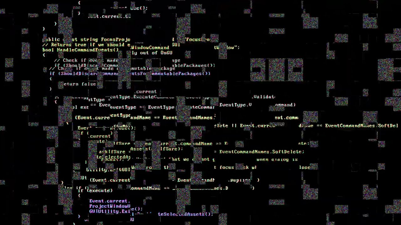 Code Glitch Hacker Free Copyright Graphics Animation Video • With Creative Commons License