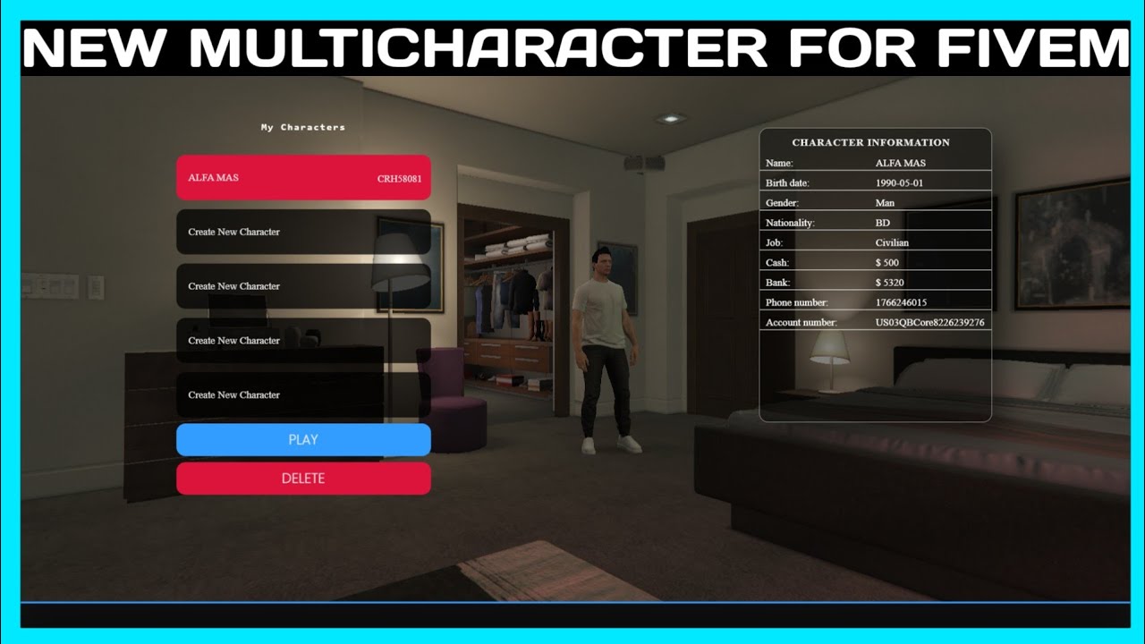 NEW MULTICHARACTER  *FREE* | FiveM Roleplay Scripts | FiveM Tutorial 2023 | MJ DEVELOPMENT