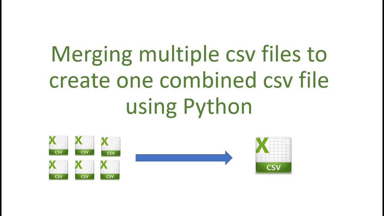 Merging multiple csv files using python