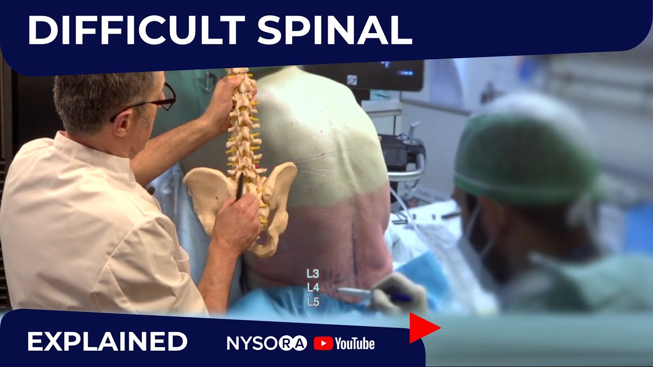 Difficult spinal, needle as the examining tool - Regional anesthesia Crash course with Dr. Hadzic
