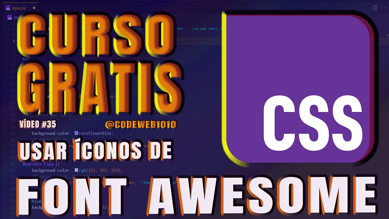 🌟📢🚀CURSO CSS #35 GRATIS  💰💰 ¡ APRENDE A USAR LOS ÍCONOS DE MARCAS CON FONT AWESOME📢🚀😎  #fontawesome