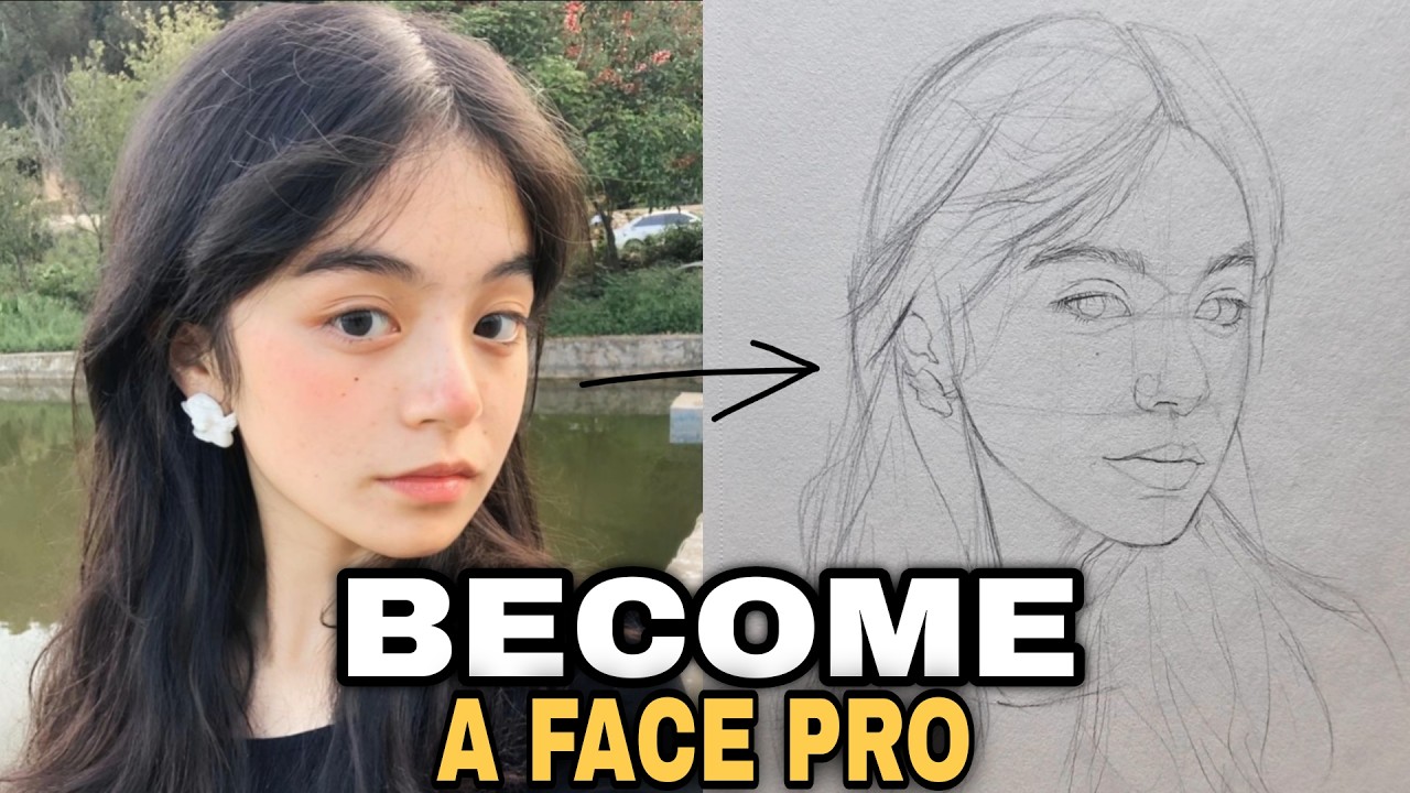 How to DRAW Faces like Pro: Loomis Method Step-by-Step (Beginner to Advanced)
