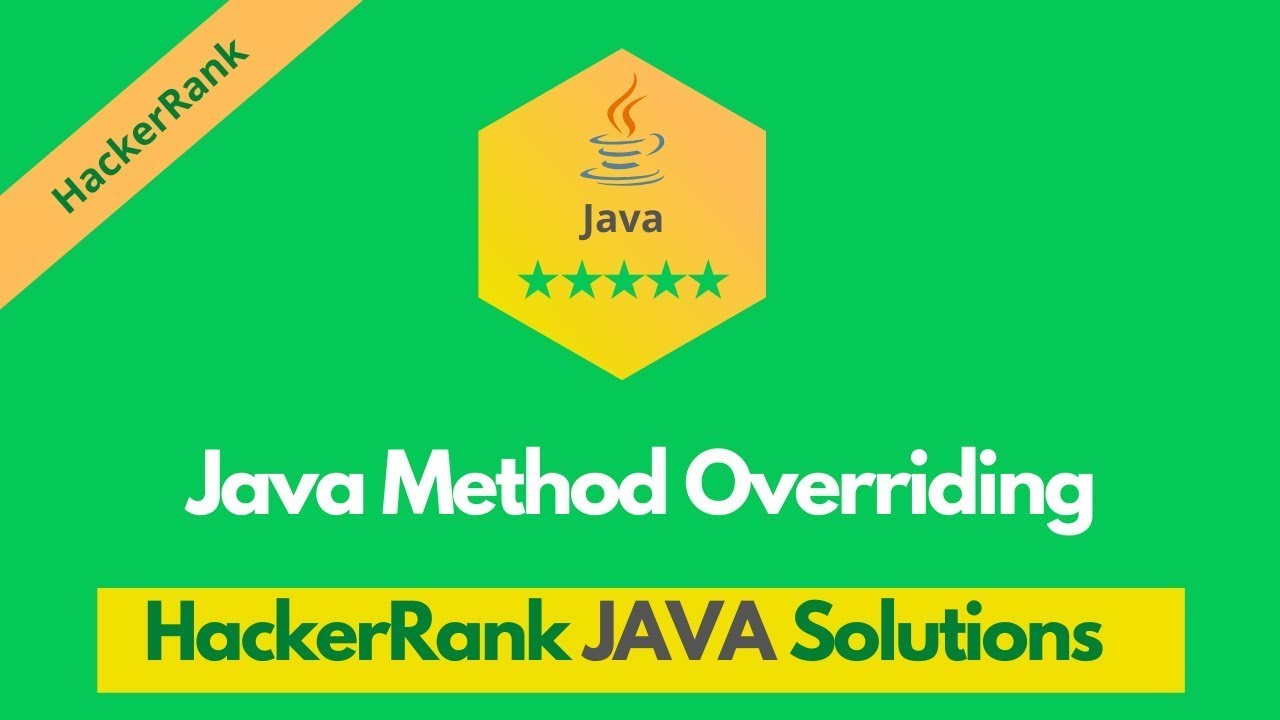 HackerRank Java Method Overriding problem solution in Java | Java Solutions | Programmingoneonone