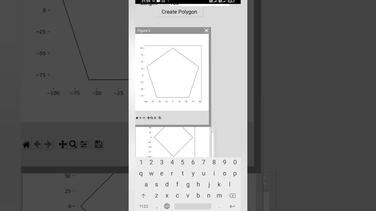 Draw Polygon with Entries of No. of Sides and Length #Python #matplotlib #graphic #Drawing #autocad