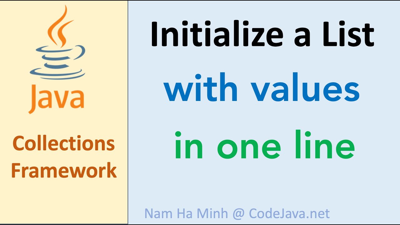 Java Initialize List with Values in One Line