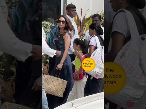 Shahid Kapoor Wife Mira Rajput Daughter And Son At Kalina Airport #shortvideo #shahidkapoor #mira