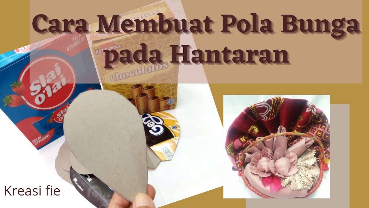 Cara Membuat Pola Bunga pada Hantaran
