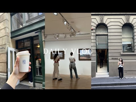 CAFE HOPPING MELBOURNE | Daily Vlog | Dukes Coffee, KUDO, National Galery Victoria, Bakemono