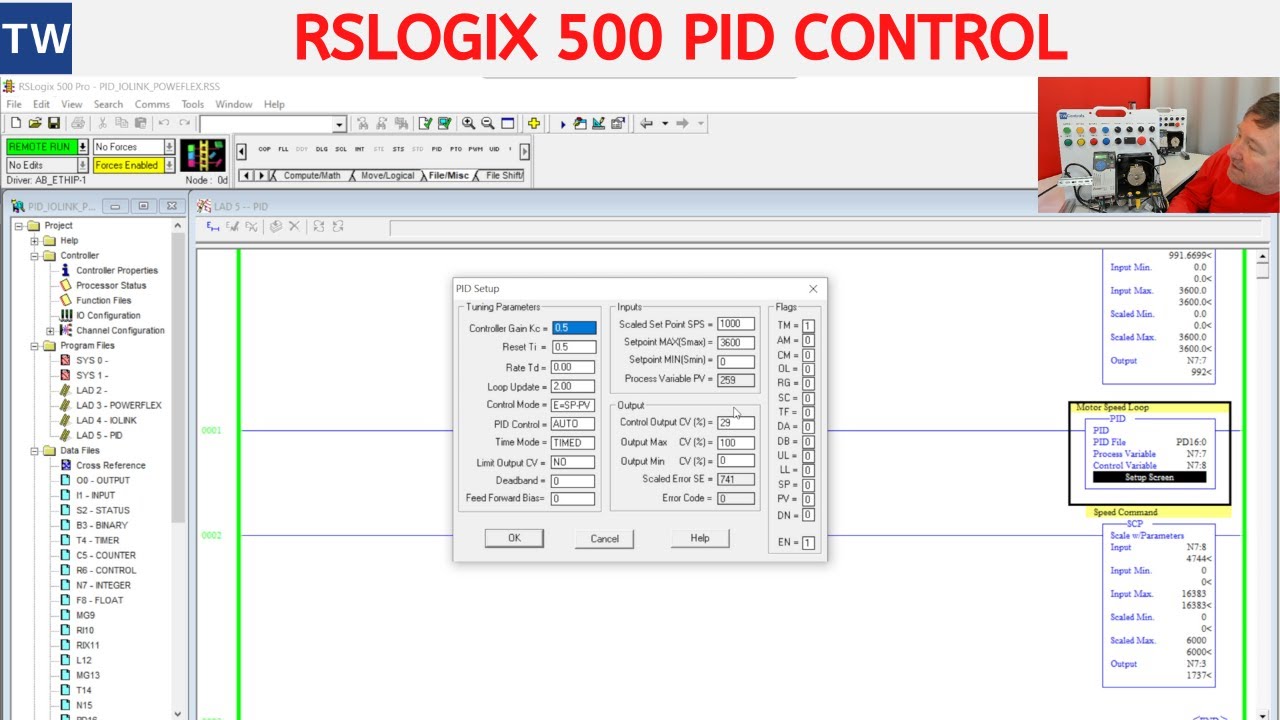 Your First PID Loop: RSLogix 500 & Micrologix Explained
