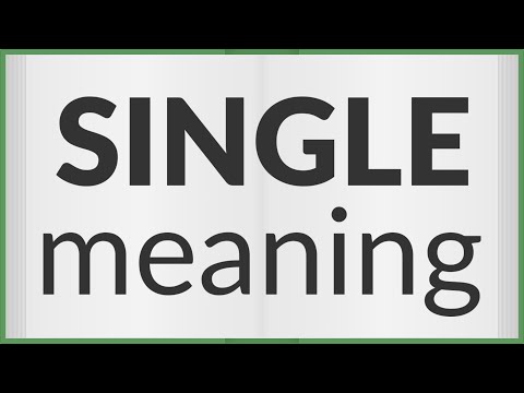 Single | meaning of Single