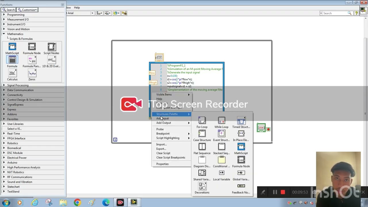 MATHSCRIPT in LabView