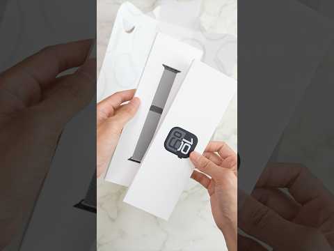 Apple Watch Series 10 in Jet Black with Slate Milanese Loop Combo!