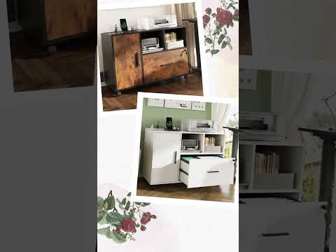 ❤ Office File Cabinet with Charging Station and Lock
