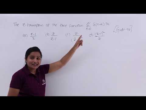 Z-Transform GATE Problem Example 1 Video Lecture - Crash Course (English) for Electrical Engineering