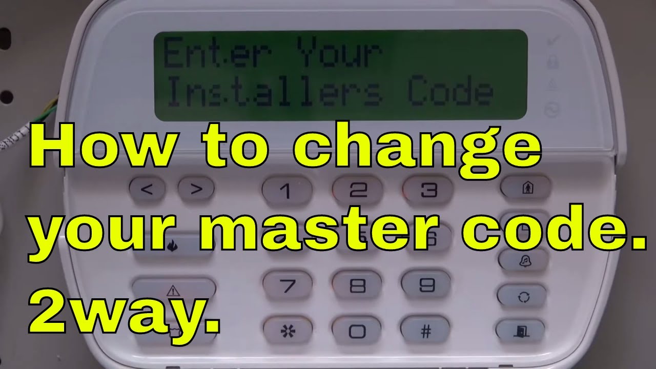 How to change the master code on DSC Alarm, 2 WAYS, pc1832, pc1616, pc1864