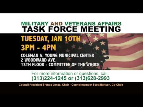 Military and Veterans Affairs Task Force Mtg PSA