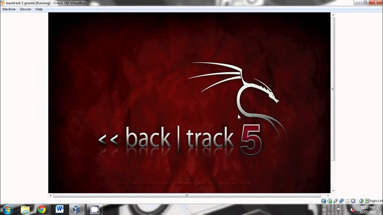 How to install Backtrack 5 using VirtualBox