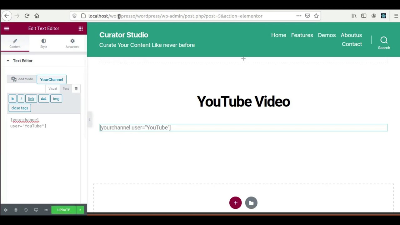 Embed YouTube Video on WordPress Website With YourChannel | YourChannel | Plugin.Builders