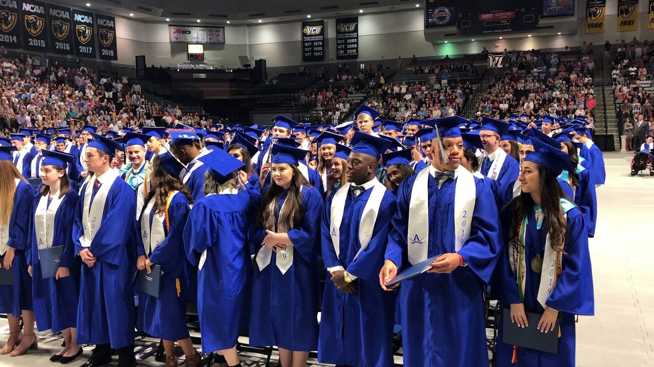 Atlee High School Hat Toss - Graduation 2019