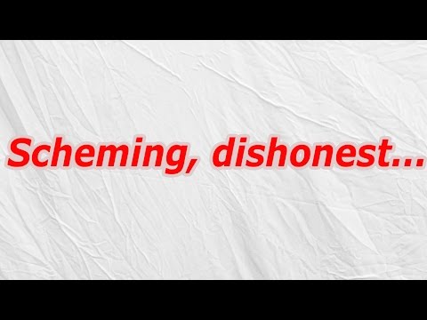 Scheming, dishonest (CodyCross Answer/Cheat)