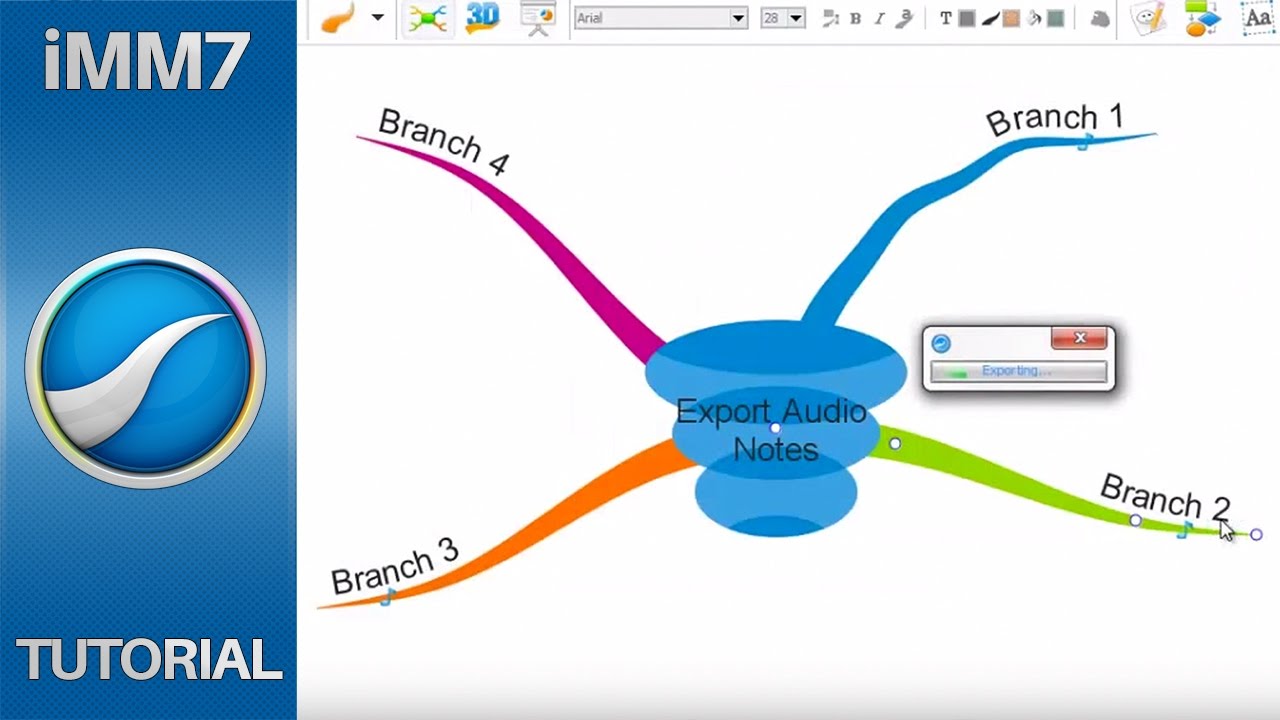 Export Audio Notes - iMindMap 7