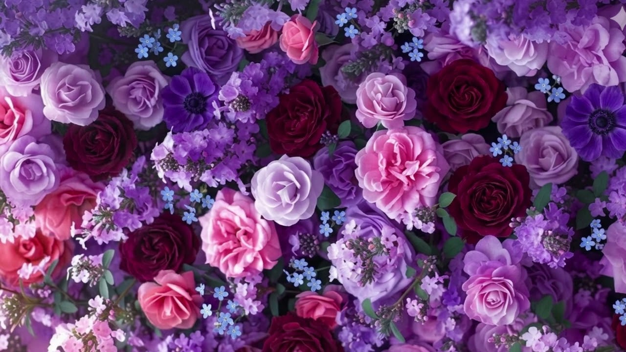 1 Hour Floral Smart TV Background | 4K Digital Wallpaper | Delicate Wallpaper | Laptop Screensaver