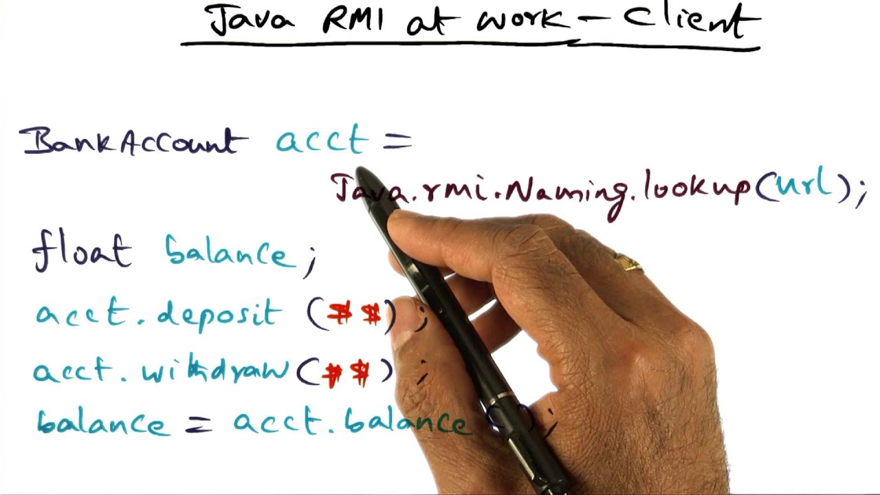 Java RMI at Work (Client) - Georgia Tech - Advanced Operating Systems