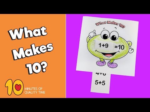 Making 10 Worksheet Addition Activity for Kids