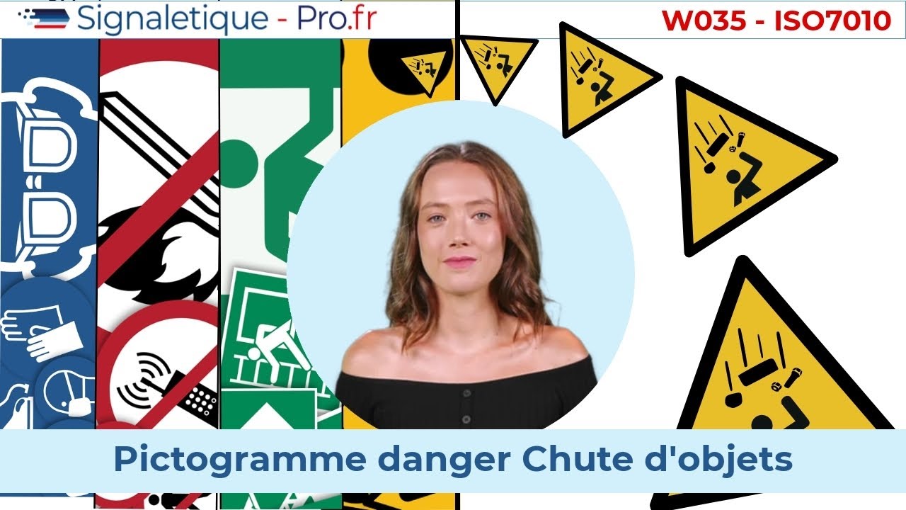 Pictogramme danger Chute d'objets