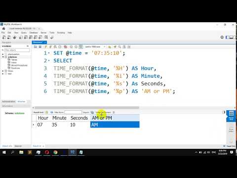 The TIME FORMAT Function in MySQL