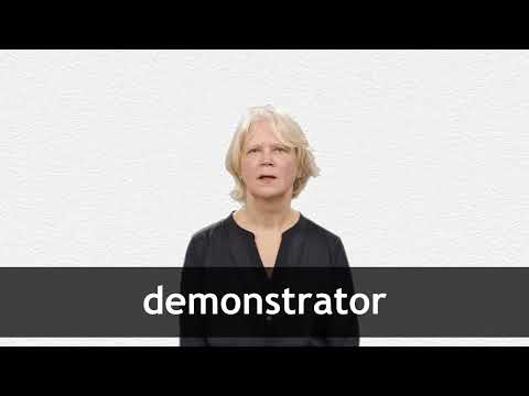 DEMONSTRATOR definition and meaning | Collins English Dictionary