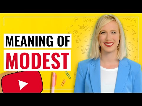 How to use MODEST in a Sentence? Meaning and Definition