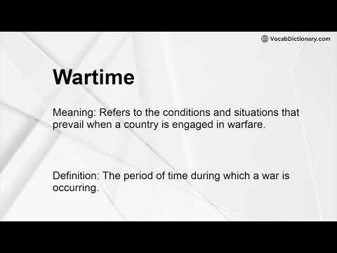 Wartime Meaning