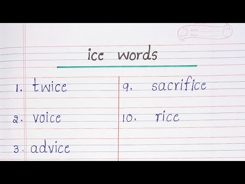 ice words