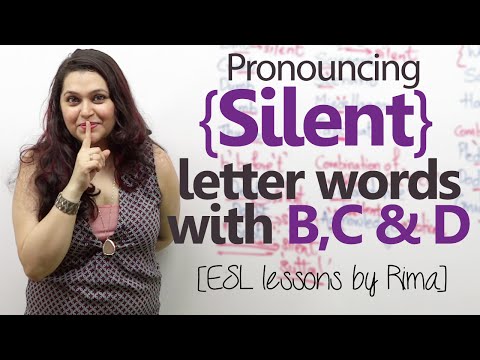 Rules to pronounce Silent letter words with ‘B’, ‘C’ & ‘D’ – Free English lesson