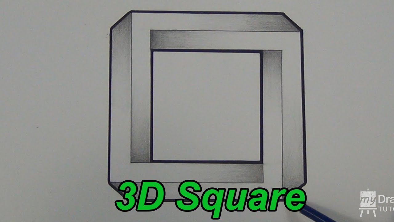 How To Draw An Impossible Square - 3D Square - Impossible Shapes (Narrated)
