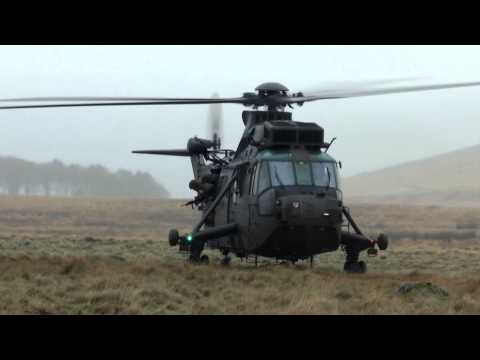 848 Naval Air Squadron final Sea King HC.4 'Milex' as part of the ongoing transition of the Merlin H