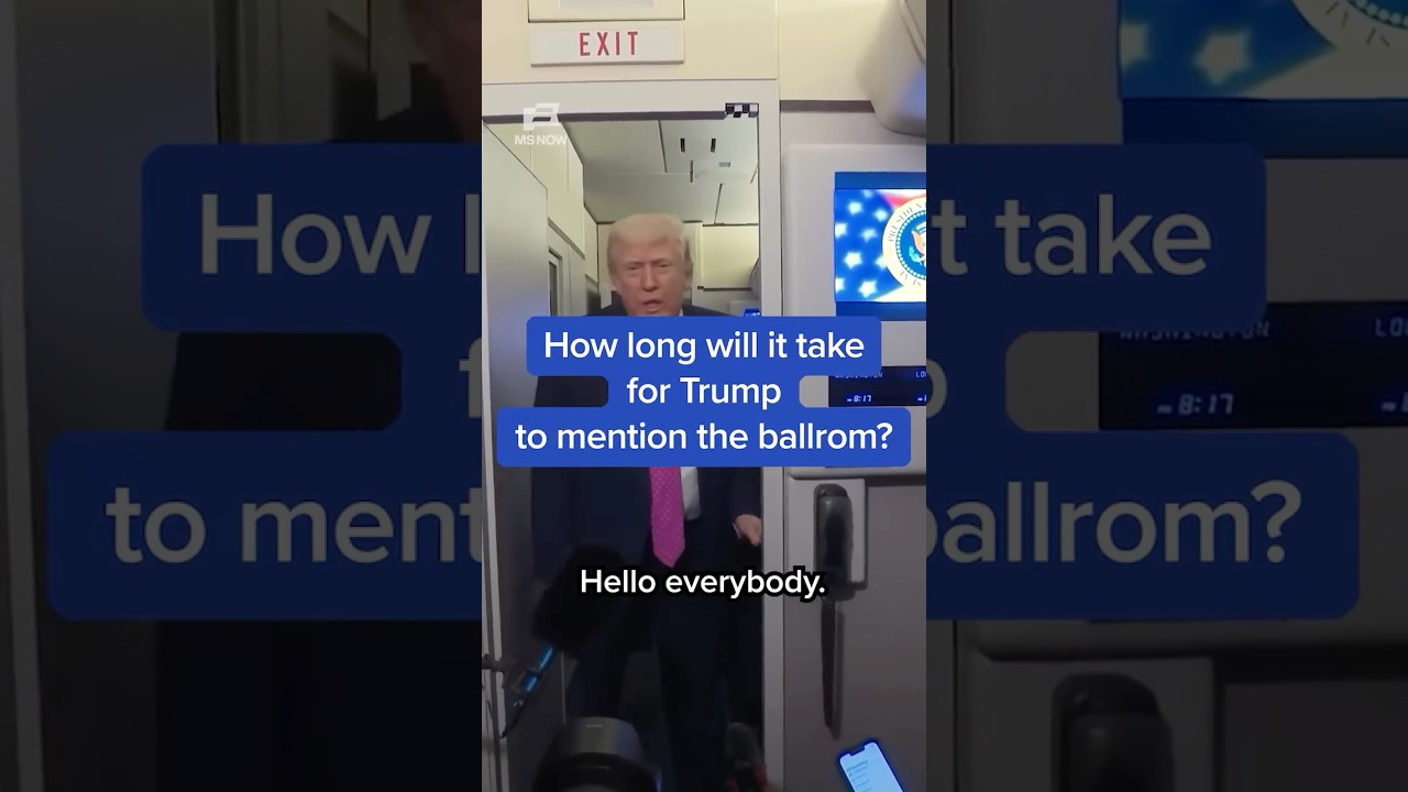 How long will it take for Trump to mention the ballroom?