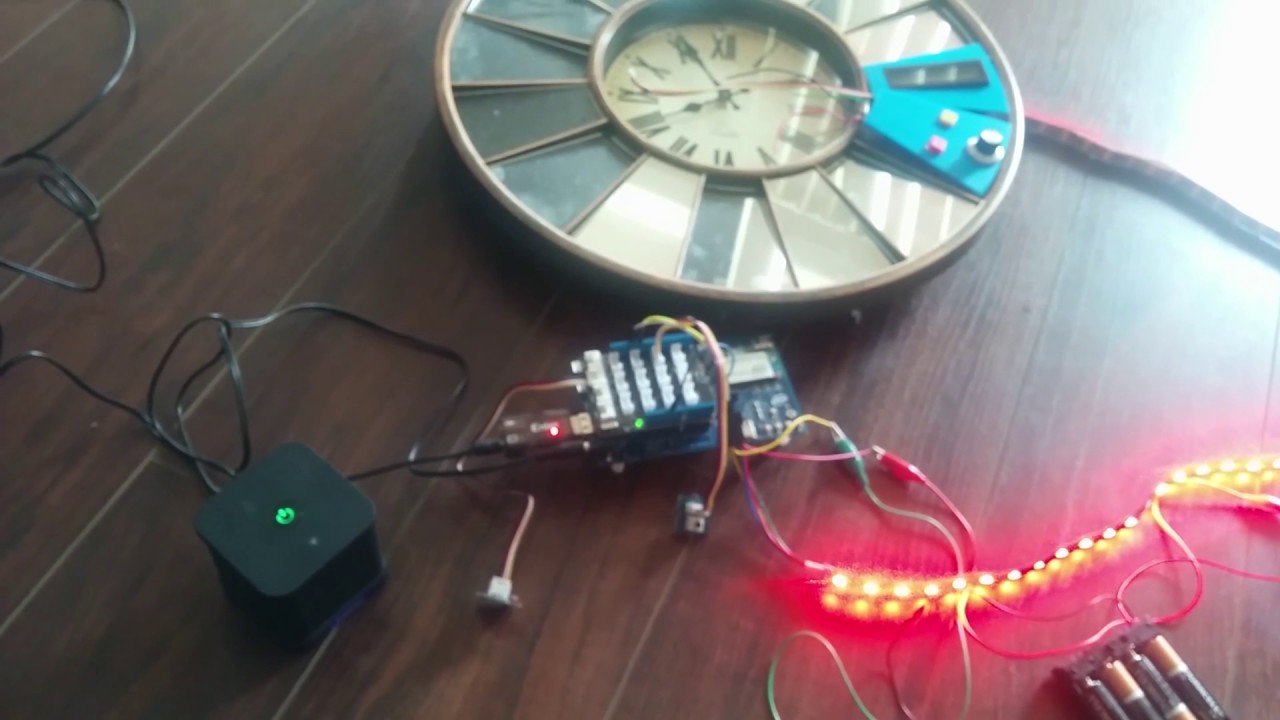 Upcycled Clock - Commute time to work using Google Maps API - element14 ...