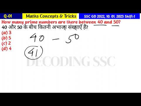 How many prime numbers are there between 40 and 50?