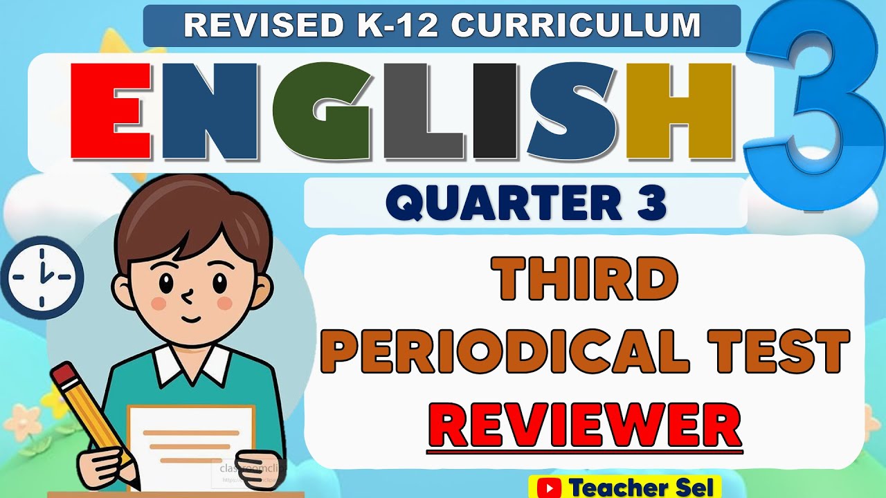 Grade 3 - English 3 Third Periodical Test Reviewer (Quarter 3) Revised K-12 #reviewer #Grade3