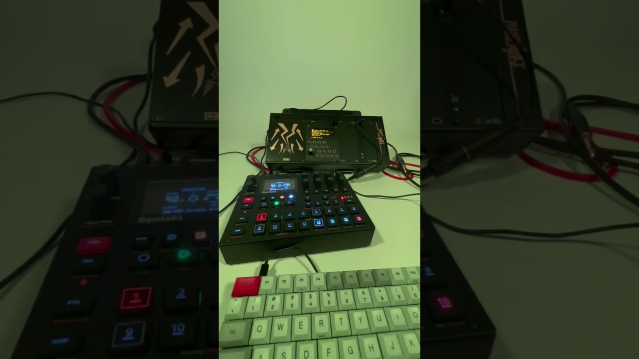 Elektron Syntakt Controlled by Monome Teletype