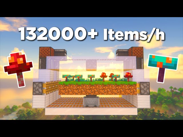 Ultimate Warped & Crimson Fungus Farm Tutorial Minecraft Map