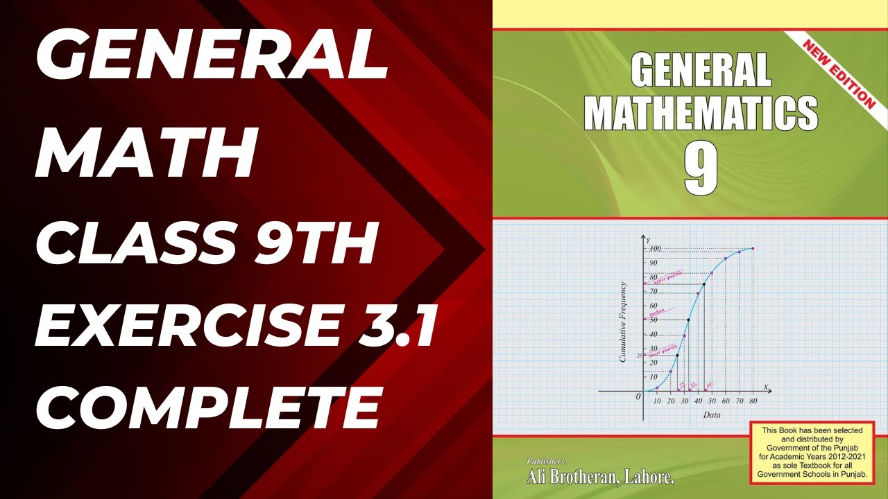9th Class General Math, Ch 3,  Exercise 3.1 Complete- Matric part 1 Gen Math