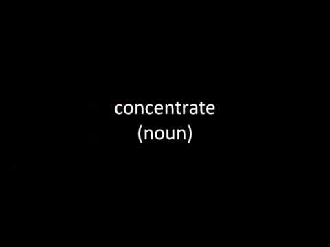 concentrate (noun)