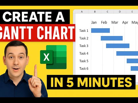 Create a Gantt Chart in Excel in 5 Minutes! (Step-by-Step for Beginners)