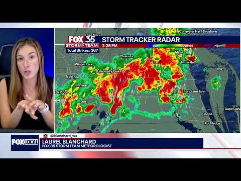 FOX 35 Weather Extra: Live radar + storm coverage | Man struck by lightning at beach