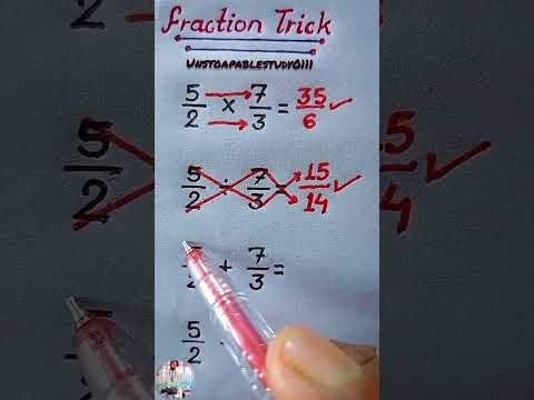 #learnsomethingnew LEarn Fraction tips and tricks